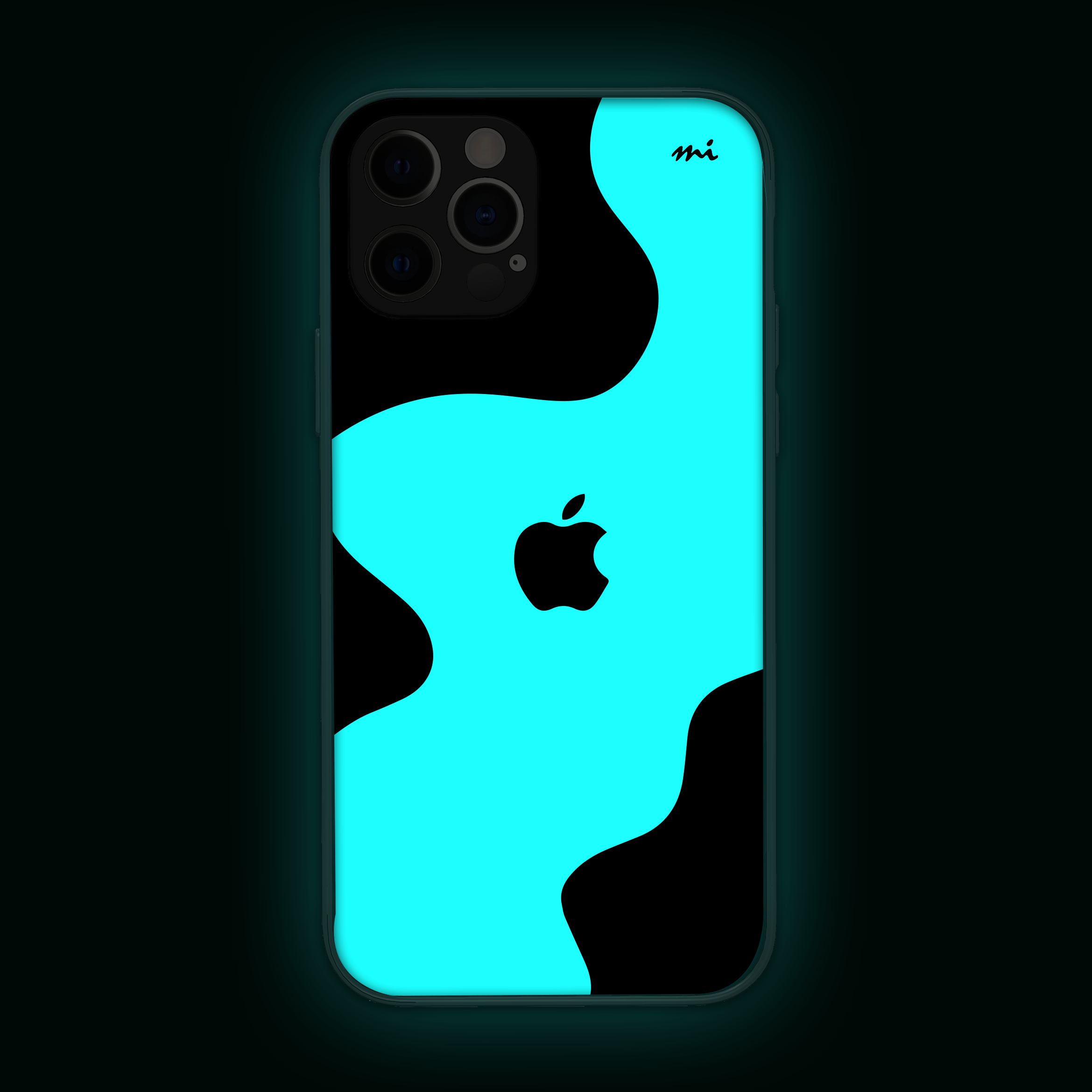 Glow in Dark Phone Covers with logos of Apple, Samsung, OnePlus, etc ...