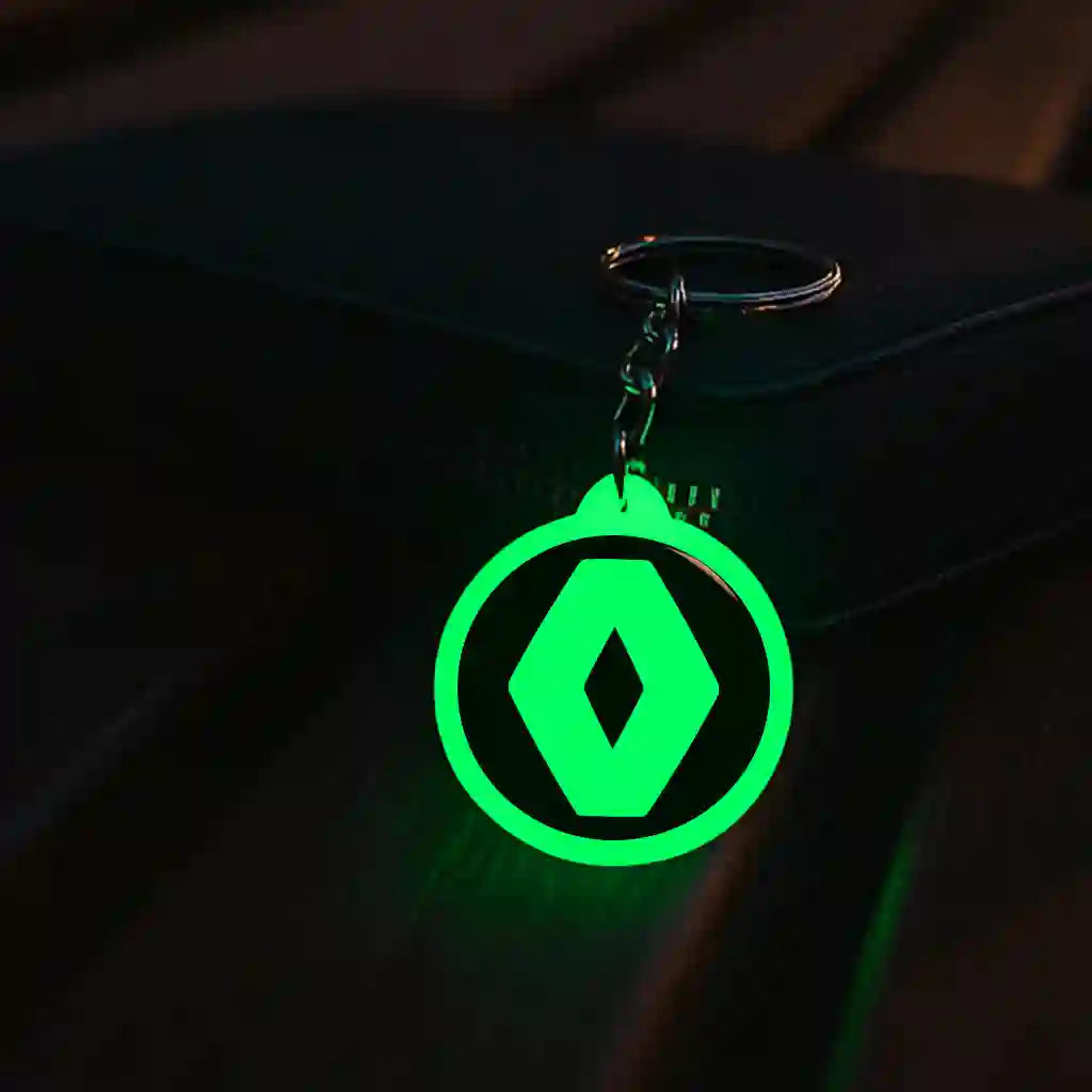 RENAULT | Keychain | Glow in dark – Mi Glow Store