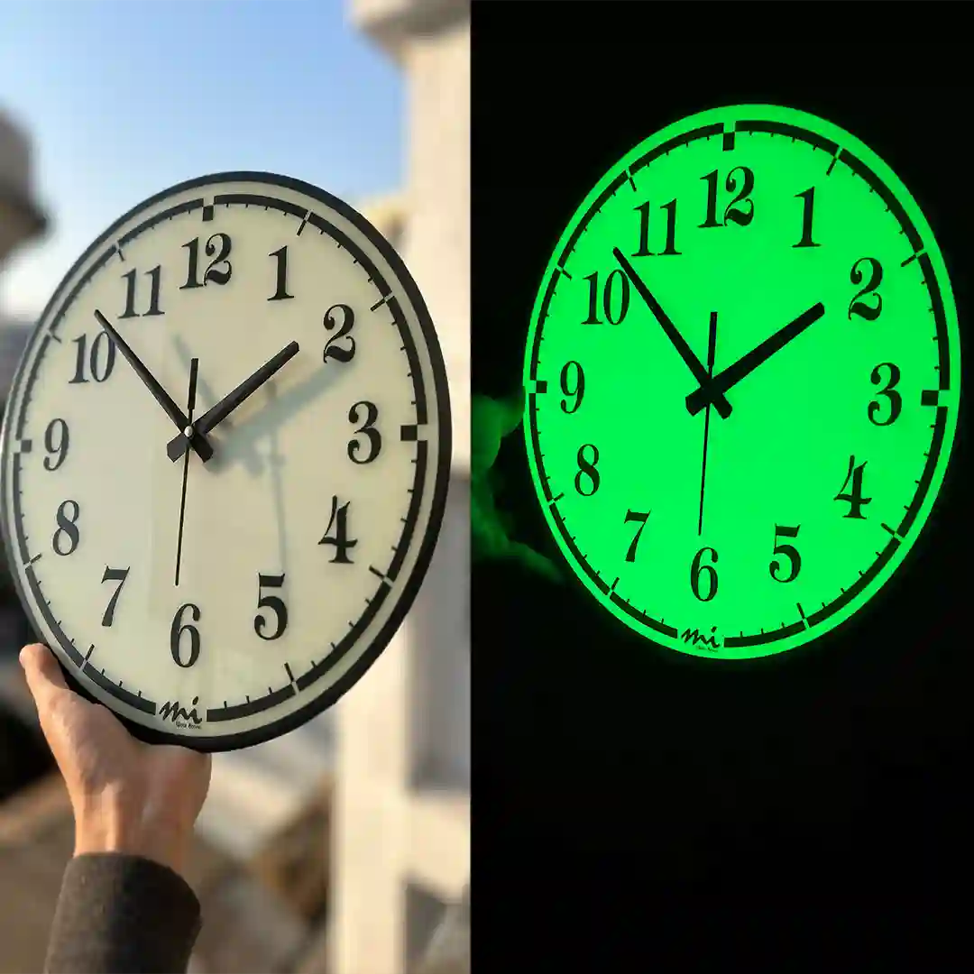 Classic Digits (Modern) | Wall Clock | Glow in Dark – Mi Glow Store