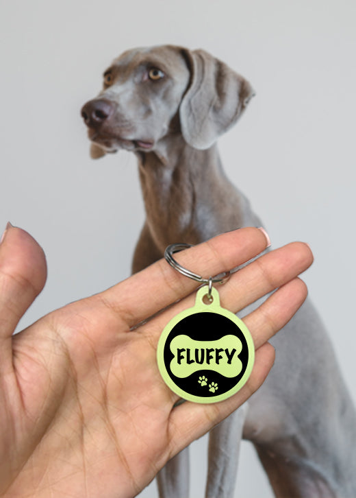 Fluffy | Dog Tag | Glow in Dark – Mi Glow Store