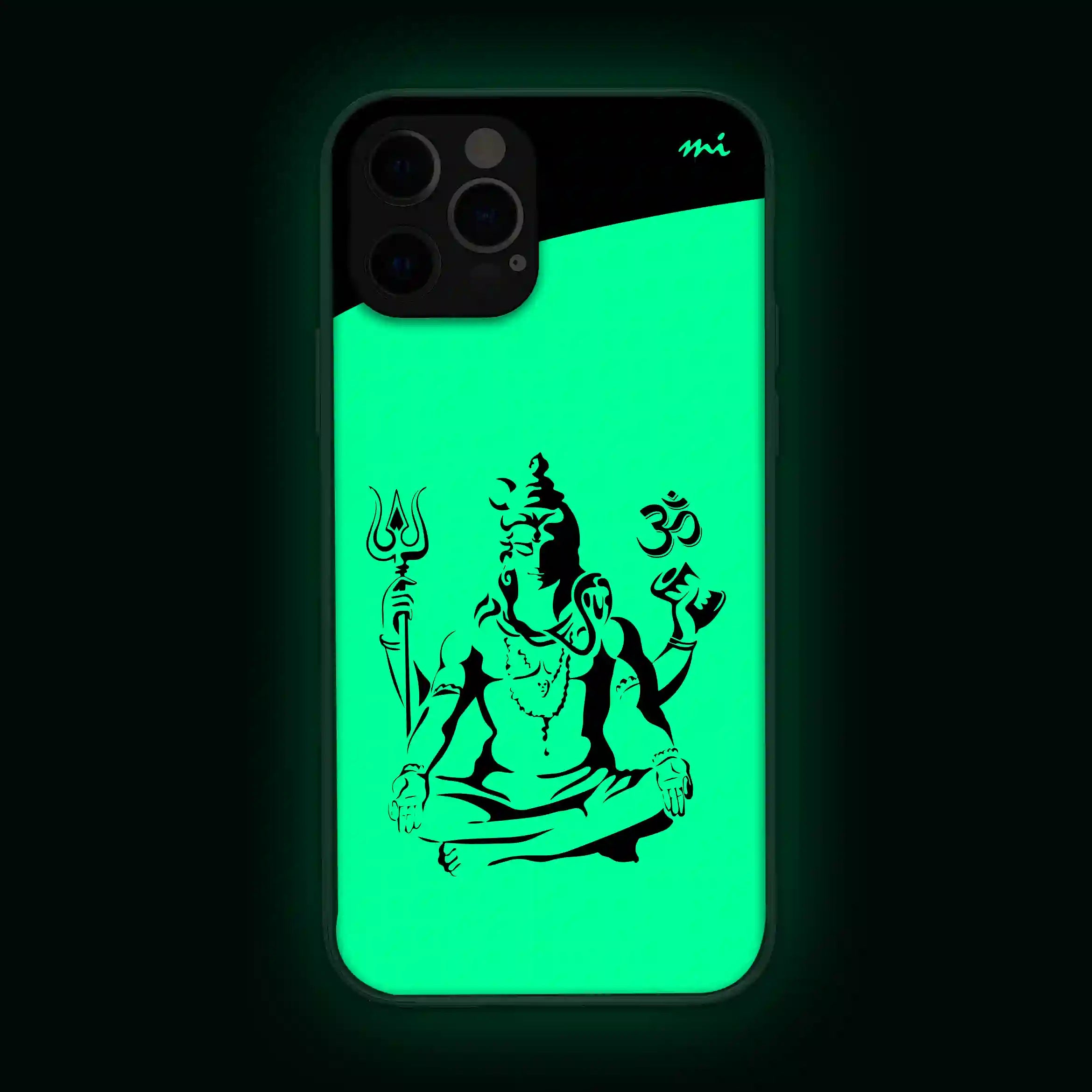 Mahadev | Shiva | Gods | Glow in Dark | Phone Cover | Mobile Cover (Ca ...
