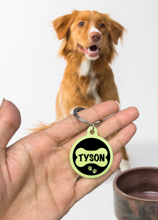 Tyson | Dog Tag | Glow in Dark – Mi Glow Store