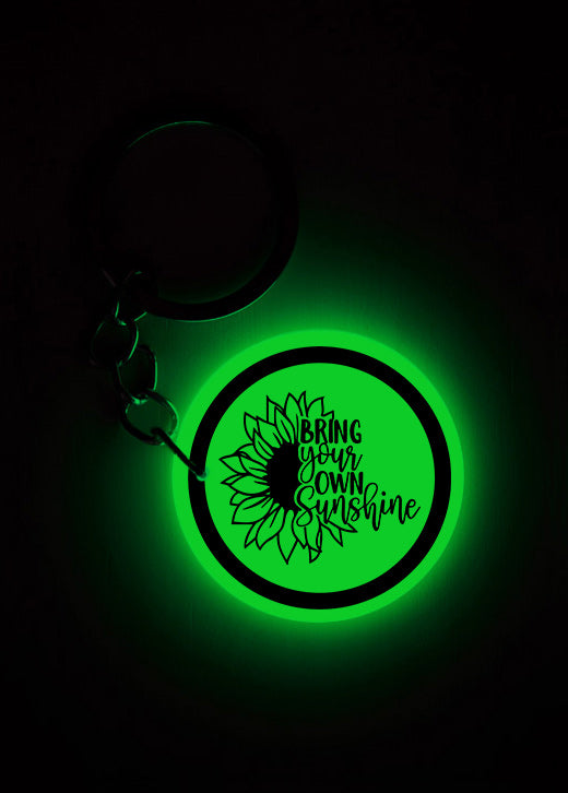 Bring your own sunshine | Keychain | Glow in Dark – Mi Glow Store