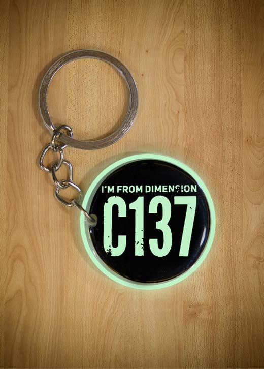 Dimension C137 (Rick and Morty) | Keychain | Glow in Dark – Mi Glow Store