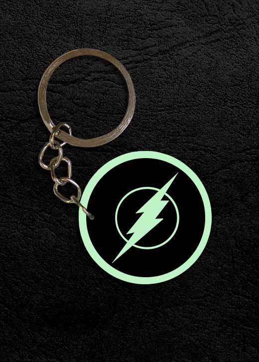 Flash (Logo) | Keychain | Glow in Dark – Mi Glow Store