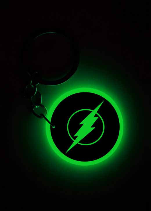 Flash (Logo) | Keychain | Glow in Dark – Mi Glow Store