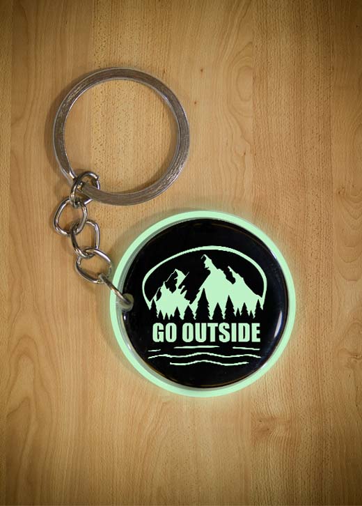 Go Outside (Travel) | Keychain | Glow in Dark – Mi Glow Store