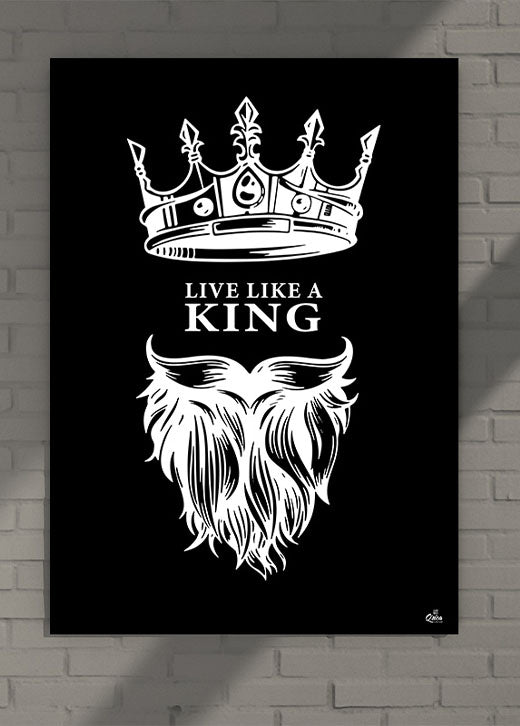 LIVE LIKE A KING | POSTER | GLOW IN DARK – Mi Glow Store