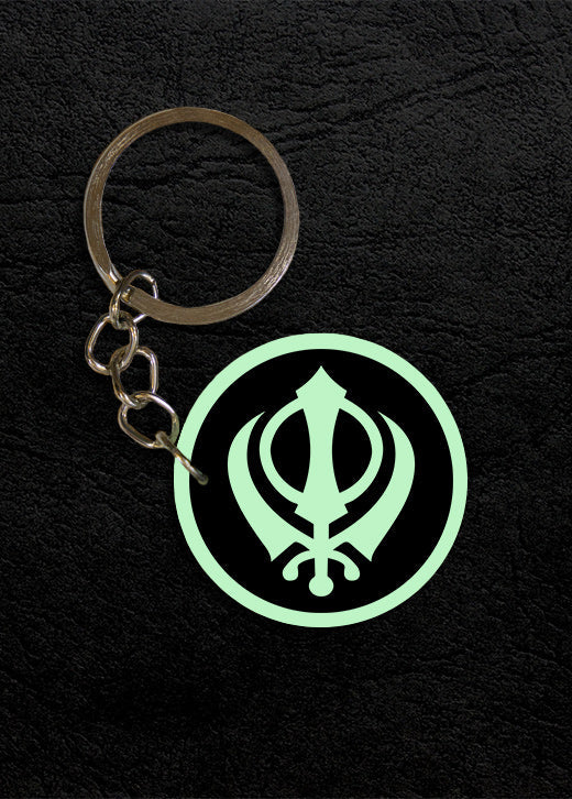 Khanda (Sikh) | Keychain | Glow in Dark – Mi Glow Store