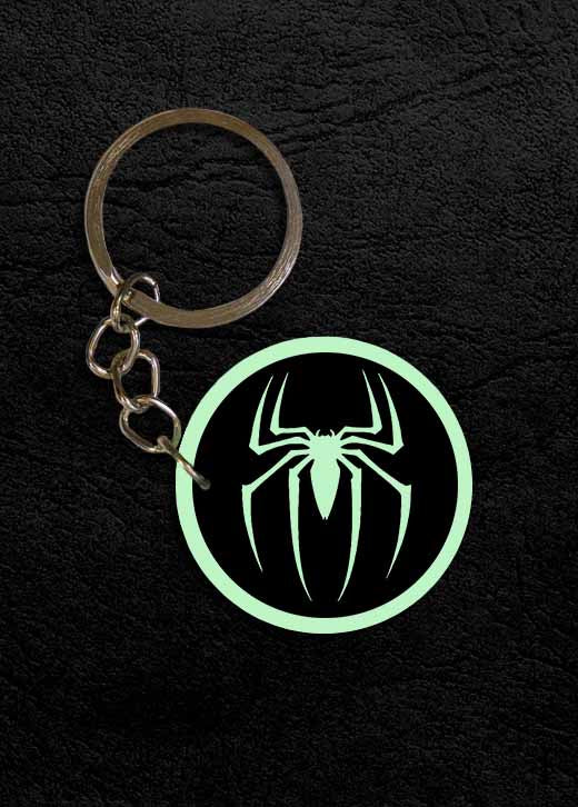 Spiderman (Logo) | Keychain | Glow in Dark – Mi Glow Store